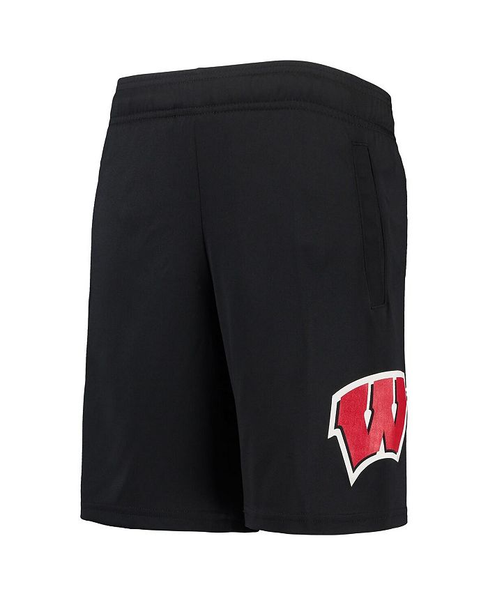 Under Armour Big Boys Black Wisconsin Badgers Tech Shorts - Macy's