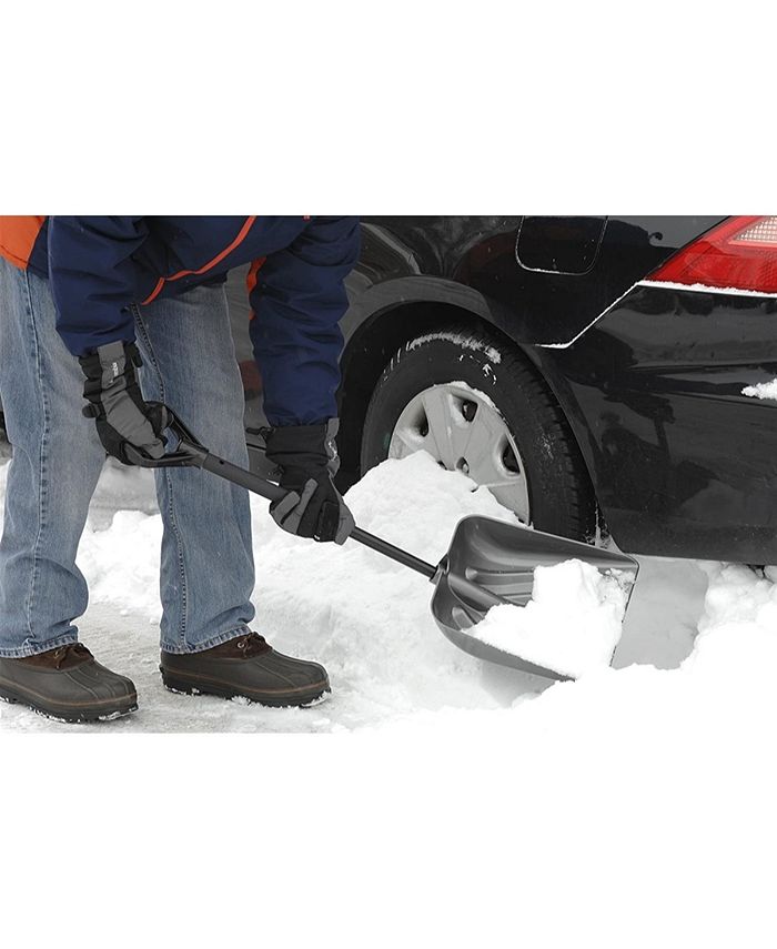 Suncast Automotive Snow Shovel with Telescoping Handle, Grey, 11in - Macy's