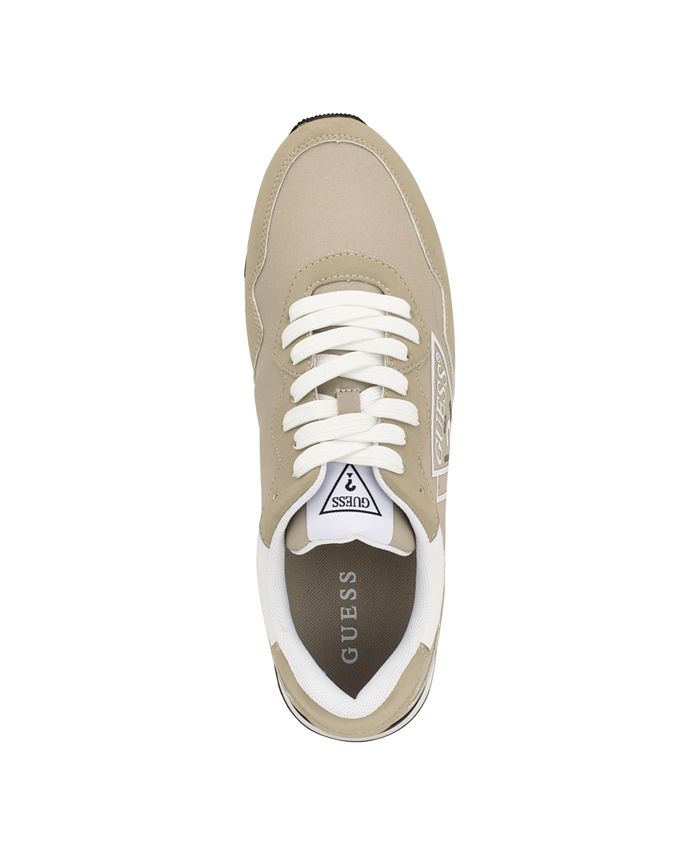 GUESS Men's Adder Triangle Logo Casual Lace-Up Jogger Shoes - Macy's