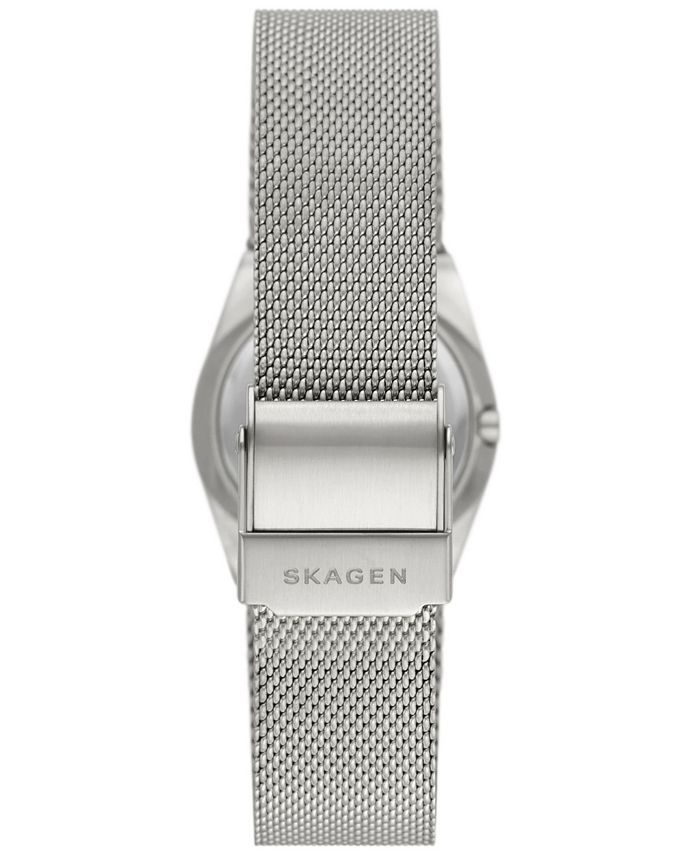 Skagen Women's Grenen Lille Solar-Powered Three Hand Silver-Tone ...