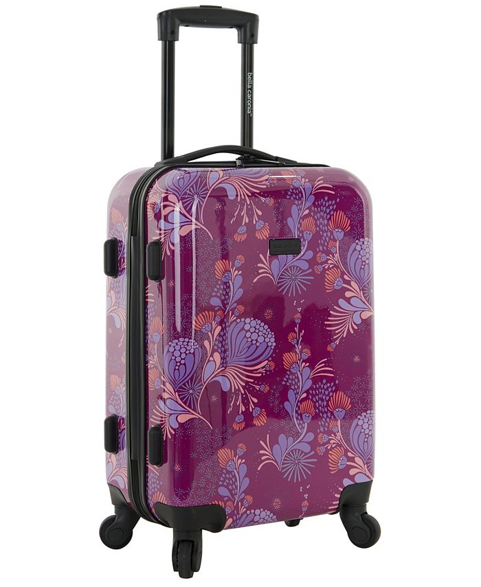 Bella Caronia 3 Piece Rolling Hardside Luggage Set with 4 Wheel ...