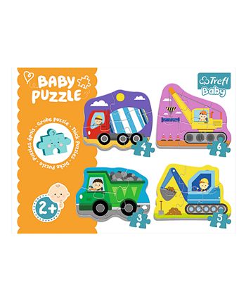 Trefl Baby Classic Puzzle- Vehicles on The Construction site 18 Piece ...