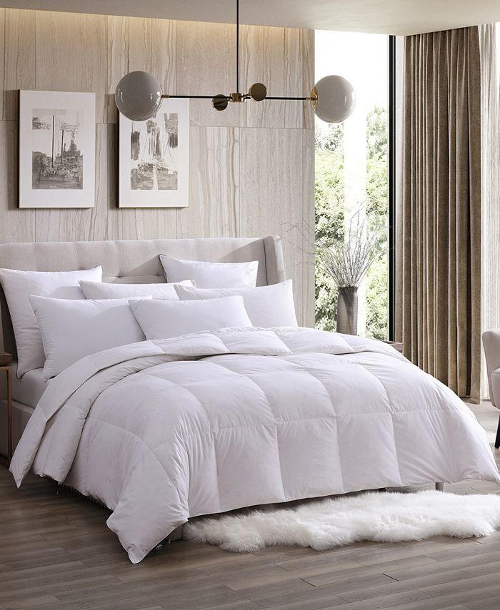 Serta HeiQ Cooling White Feather & Down All Season Comforter, Twin - Macy's