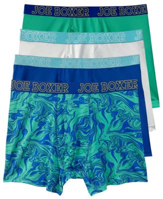 Joe Boxer Men's Marble Performance Boxer Briefs, Set of 4 - Macy's