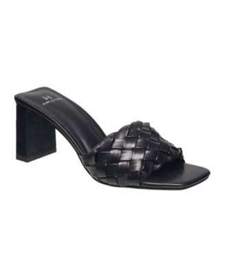 H Halston Women's Woven Slide Dress Sandals - Macy's