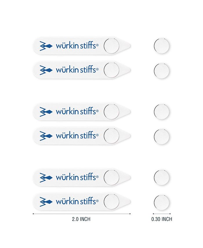 Wurkin Stiffs Stiff-N-Stays Collar Stays 2.0" 3 Pair Set - Macy's