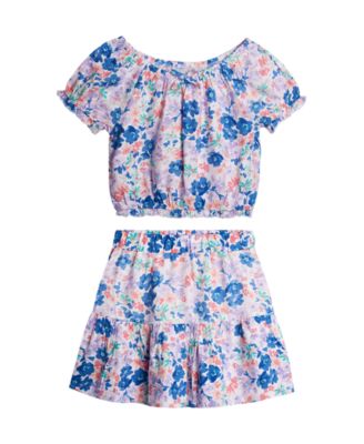 Epic Threads Big Girls Floral Skirt and Top Set, Created For Macy's ...
