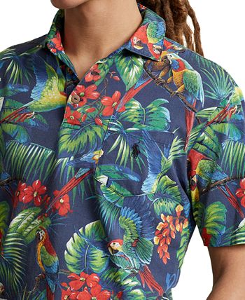 Polo Ralph Lauren Men's Classic-Fit Tropical Jersey Polo Shirt - Macy's
