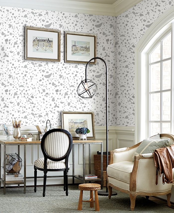 BME Furniture Terrazzo 384" x 20.8" Wallpaper - Macy's
