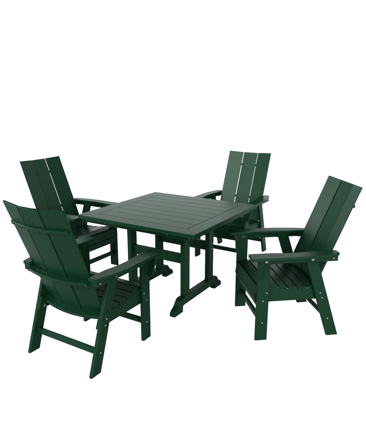 Click here for WestinTrends 5 Piece Outdoor Patio Dining Square T... prices