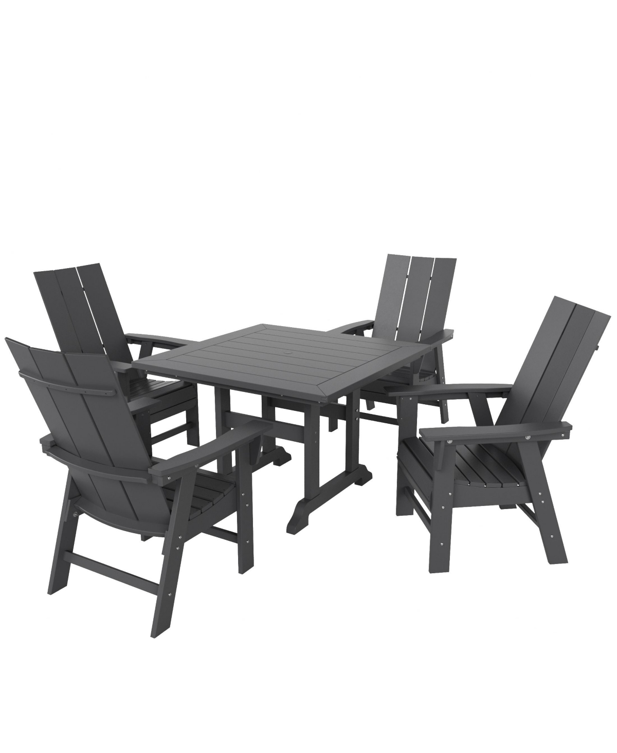 Click here for WestinTrends 5 Piece Outdoor Patio Dining Square T... prices