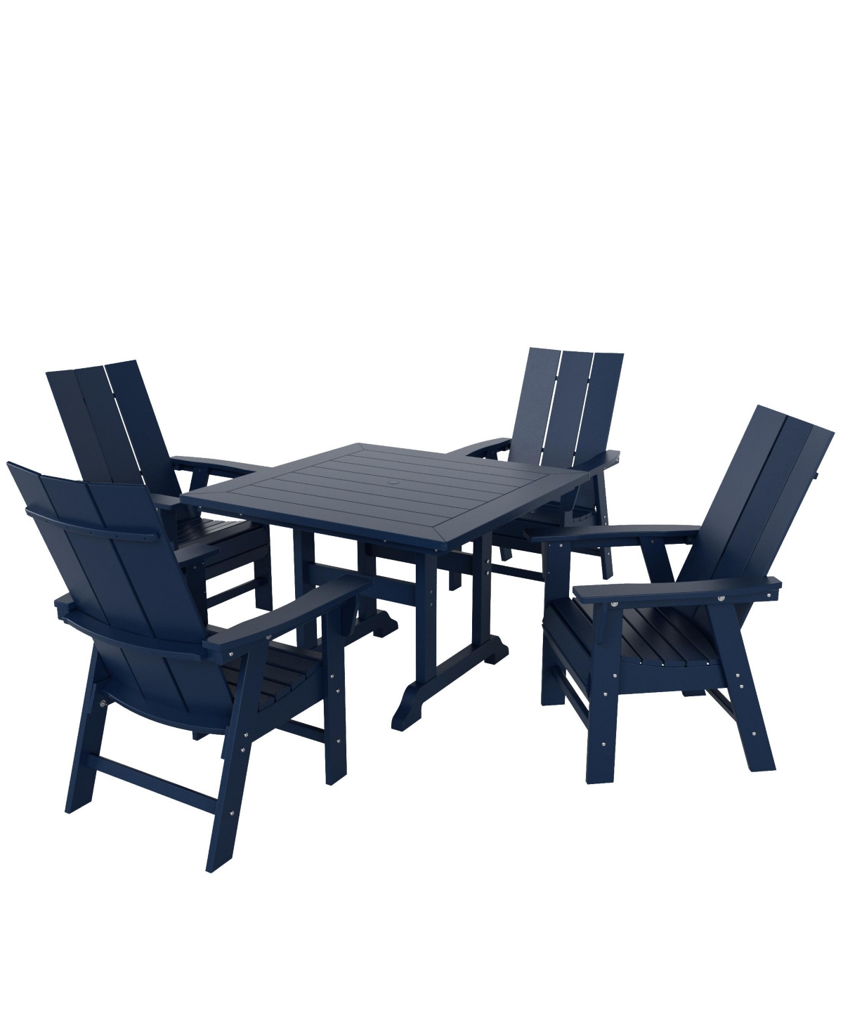 Click here for WestinTrends 5 Piece Outdoor Patio Dining Square T... prices