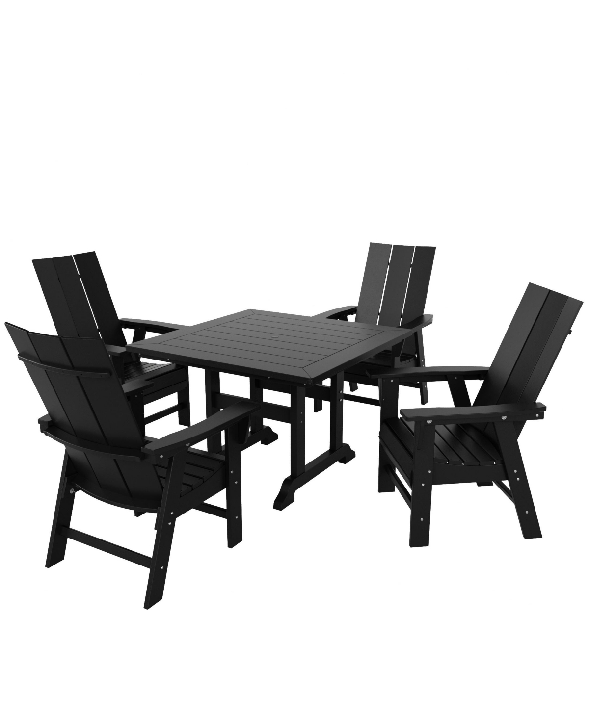 Click here for WestinTrends 5 Piece Outdoor Patio Dining Square T... prices