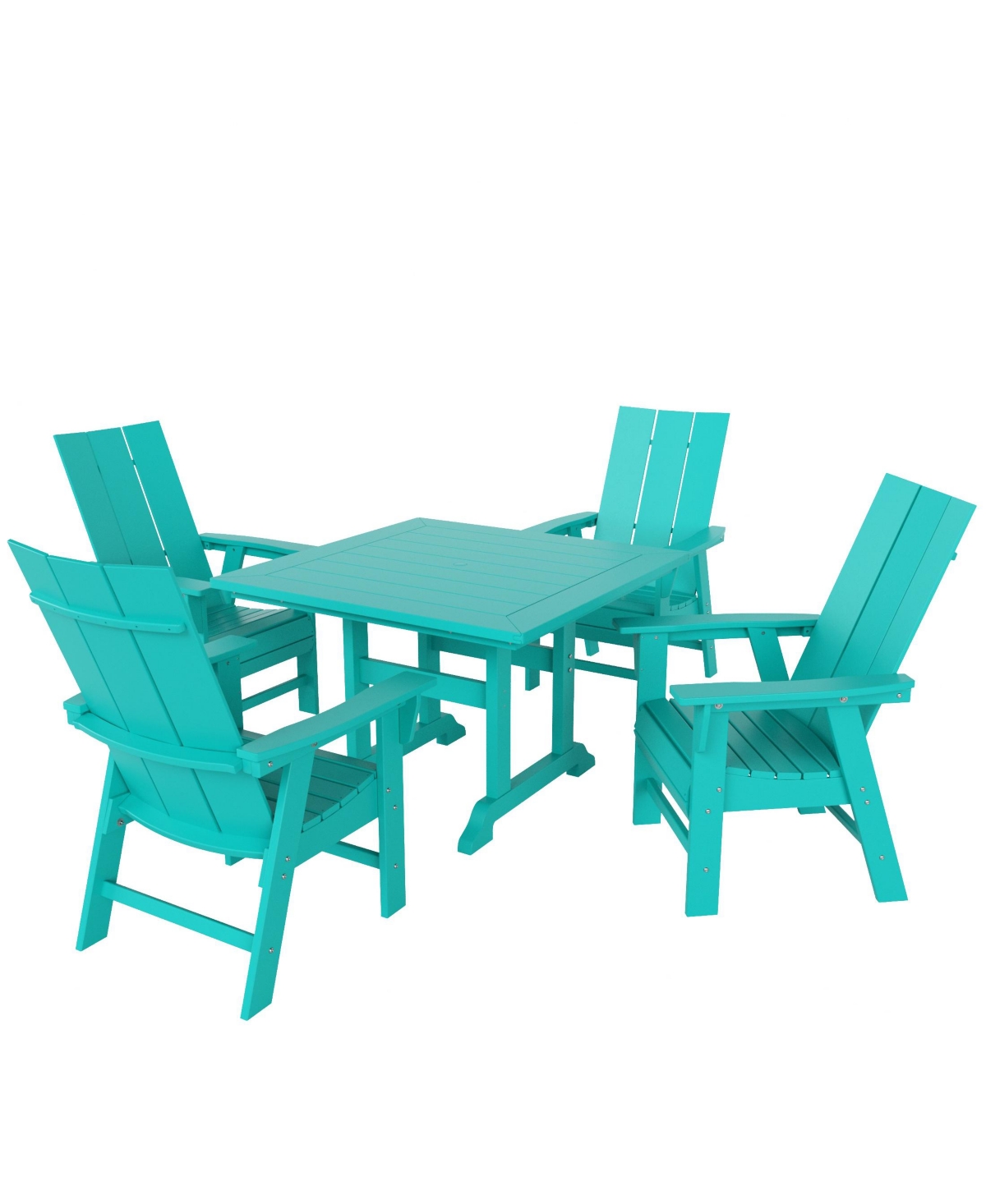 Click here for WestinTrends 5 Piece Outdoor Patio Dining Square T... prices