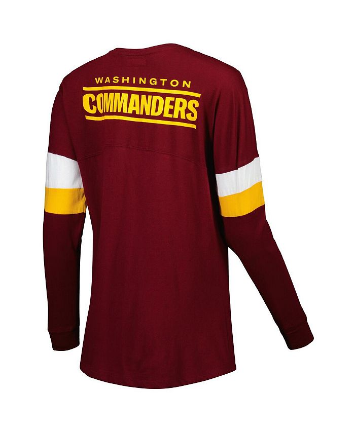 New Era Women's Burgundy Washington Commanders Athletic Varsity Lace-Up ...