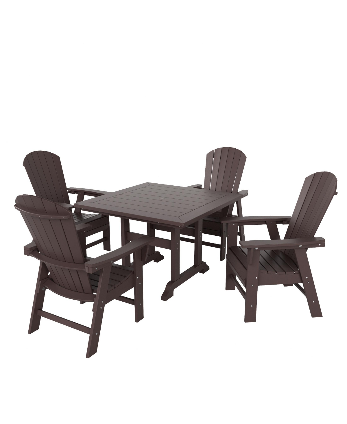 Click here for WestinTrends 5 Piece Outdoor Patio Dining Square T... prices