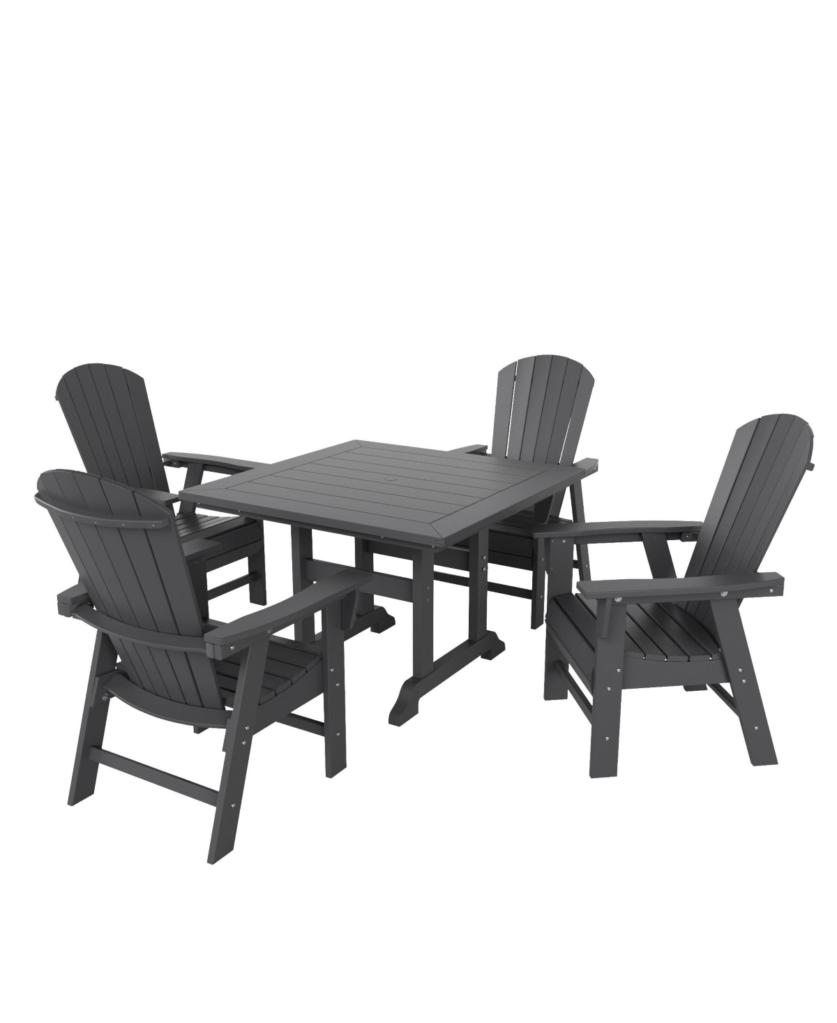 Click here for WestinTrends 5 Piece Outdoor Patio Dining Square T... prices