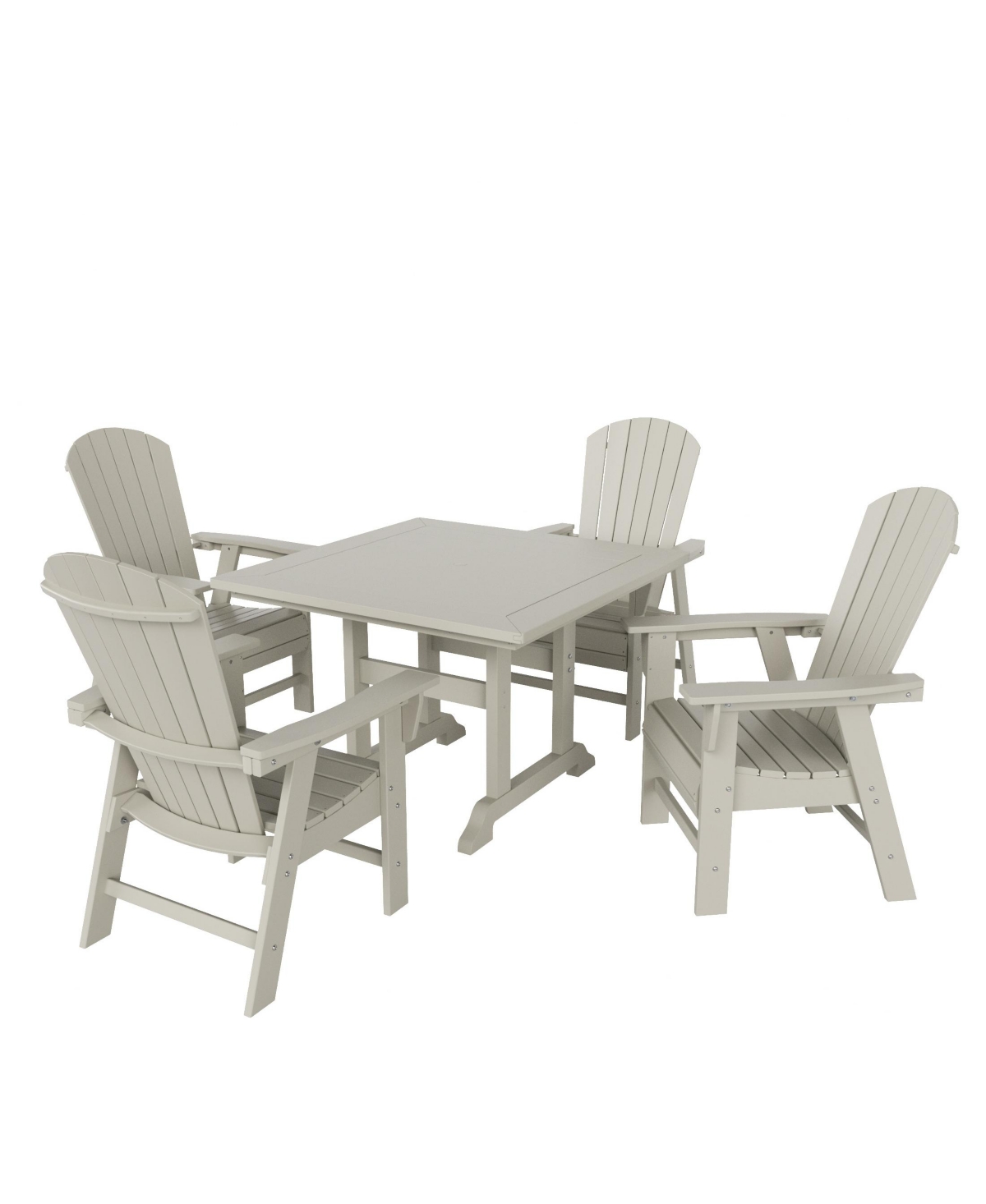 Click here for WestinTrends 5 Piece Outdoor Patio Dining Square T... prices