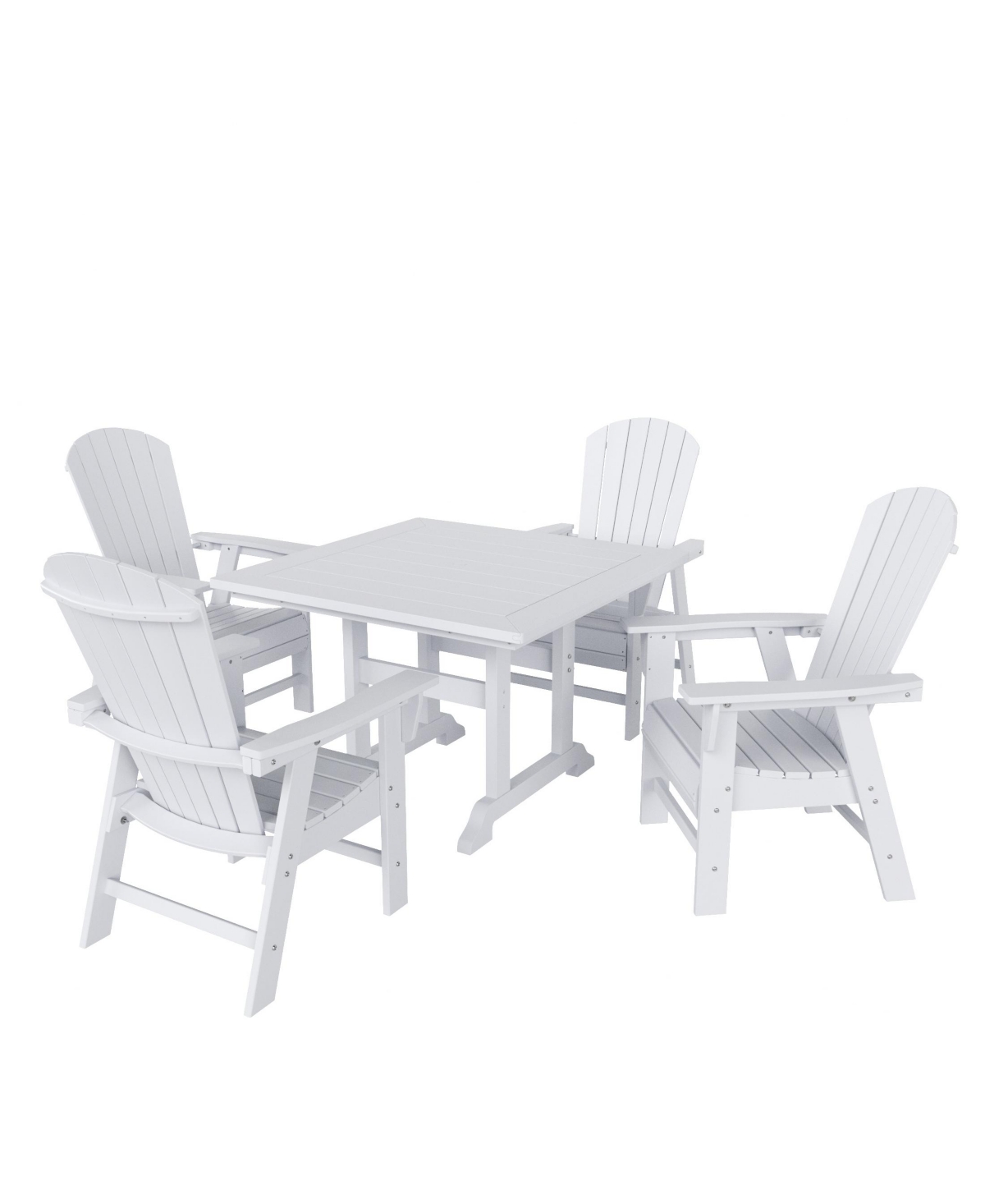 Click here for WestinTrends 5 Piece Outdoor Patio Dining Square T... prices