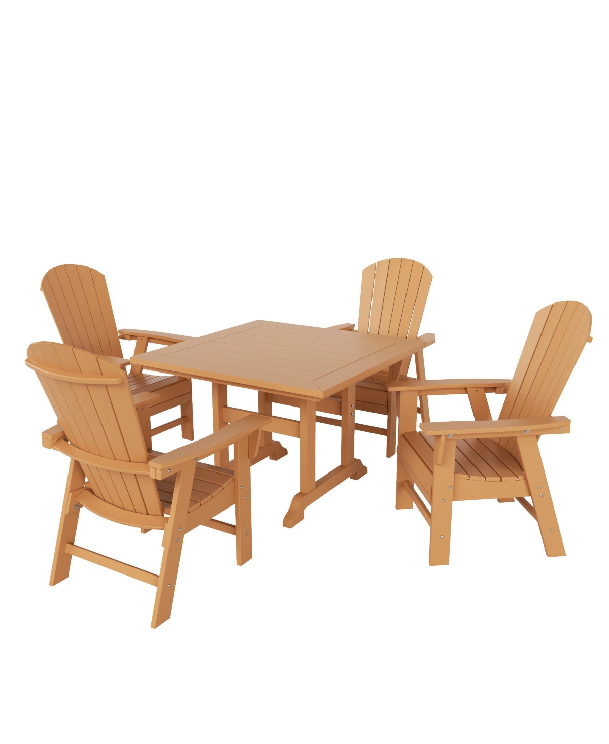 Click here for WestinTrends 5 Piece Outdoor Patio Dining Square T... prices