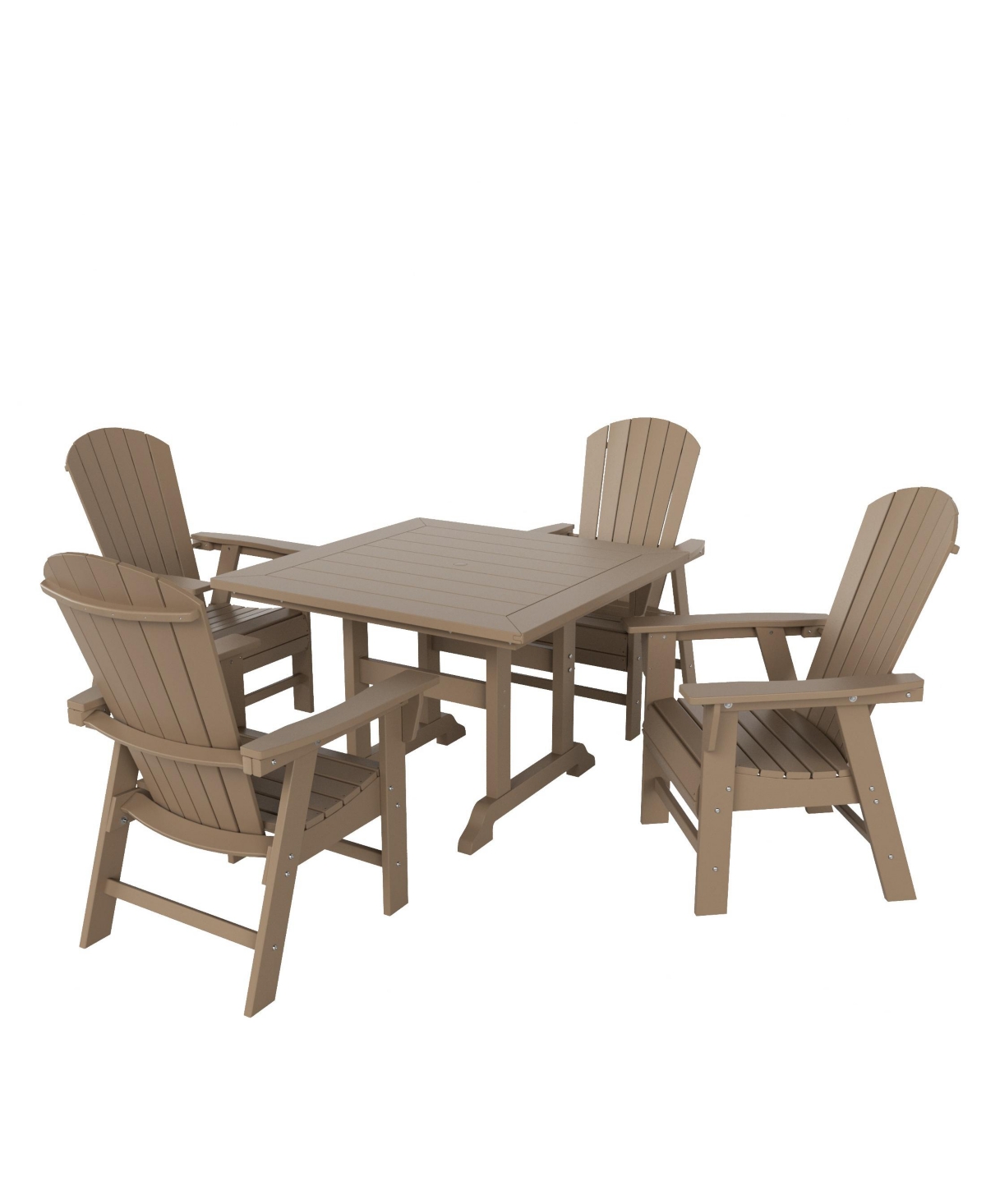 Click here for WestinTrends 5 Piece Outdoor Patio Dining Square T... prices