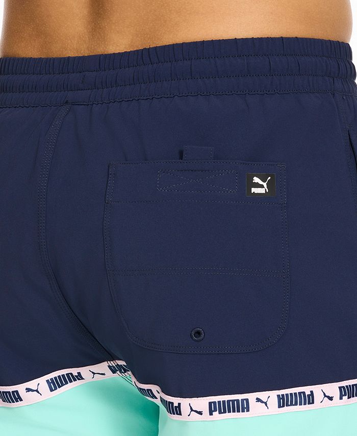 Puma Men's Colorblocked 9" Swim Trunks - Macy's