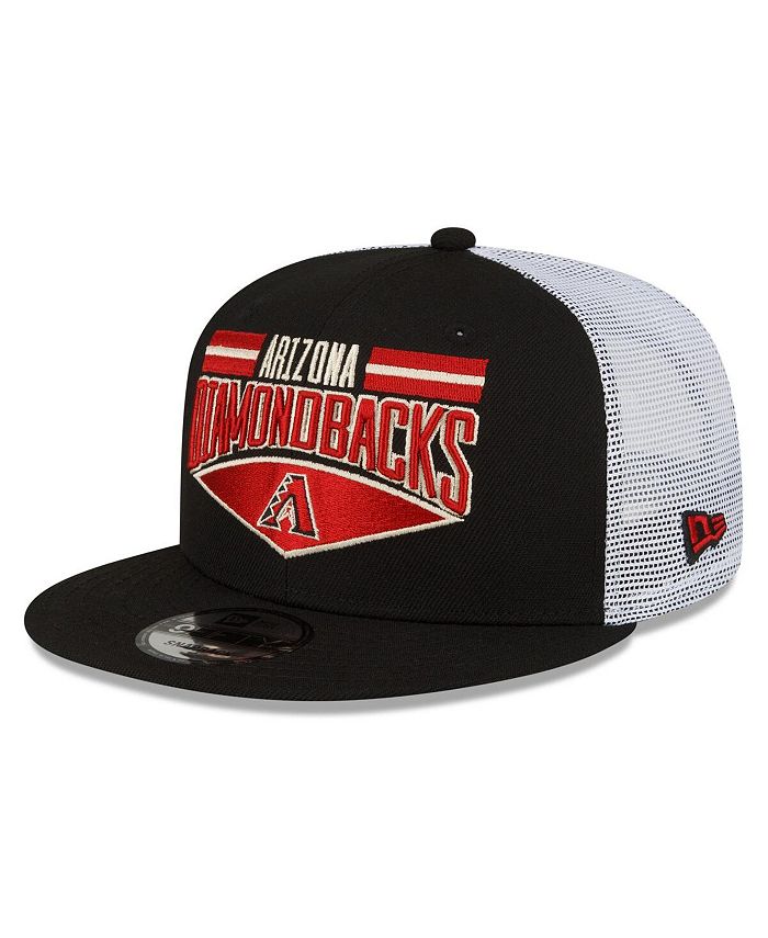 New Era Men's Black, White Arizona Diamondbacks Base Trucker 9Fifty ...