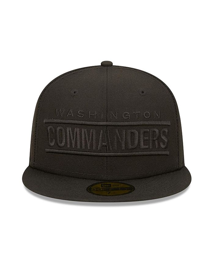New Era Men's Washington Commanders Black on Black Alternate Logo ...