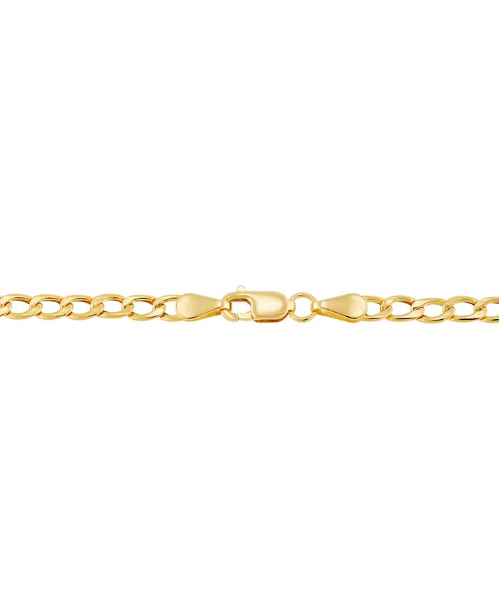 Macy's Children's Polished Curb Chain in 14k Yellow Gold, 13" - Macy's