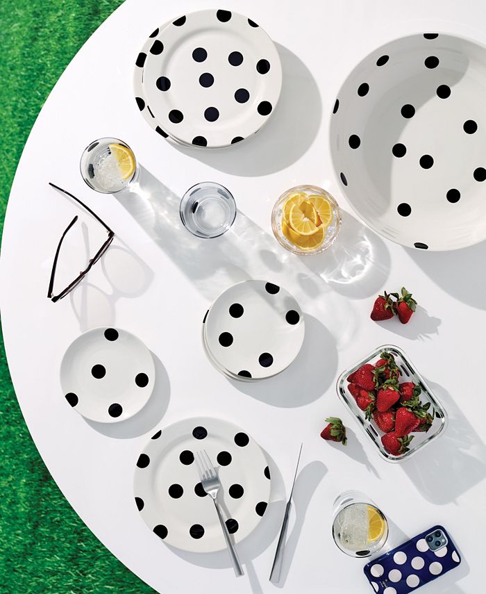 Kate Spade New York Deco Dot Salad Bowl - Macy's