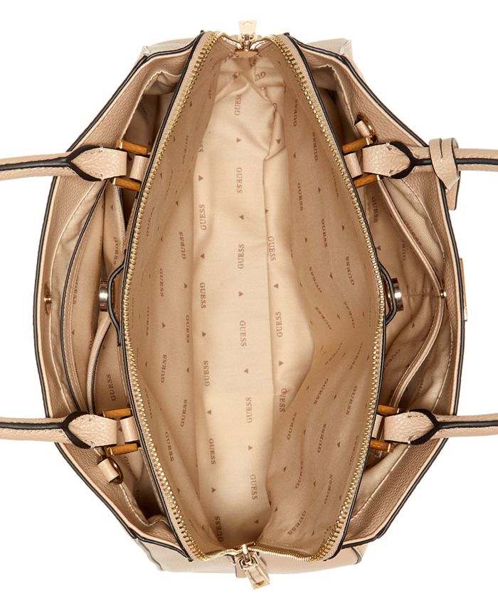 GUESS Emiliya Girlfriend Medium Top Zip Satchel - Macy's