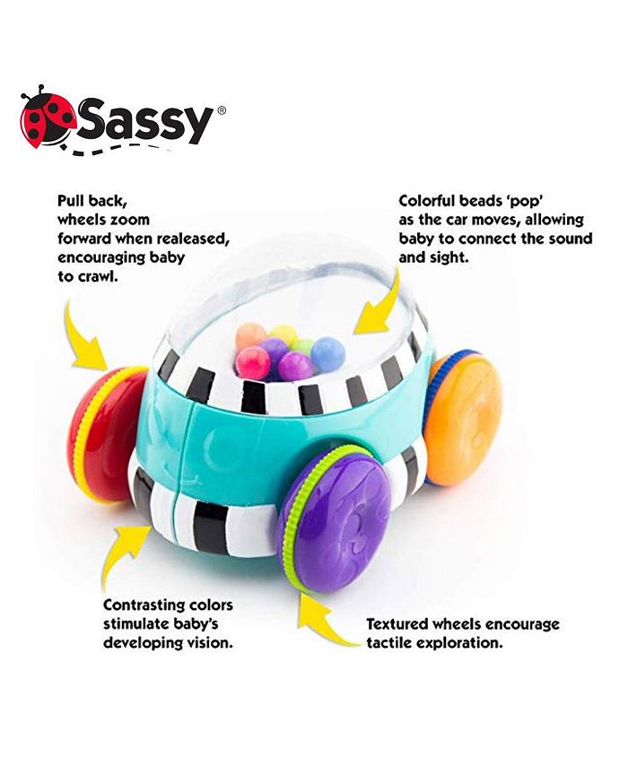 Sassy Baby Sassy Pop n' Push Car Baby Sensory Toy, 6 Months plus - Macy's