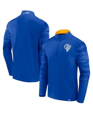 Men's Fanatics Royal Los Angeles Rams Ringer Quarter-Zip Jacket - Macy's