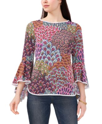 Sam & Jess Women's Bell-Sleeve Top - Macy's