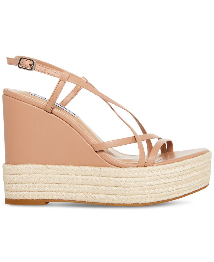 Steve Madden Women's Whitlee Strappy Espadrille Platform Wedge Sandals ...