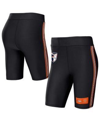 Women's WEAR by Erin Andrews Black Denver Broncos Biker Shorts - Macy's