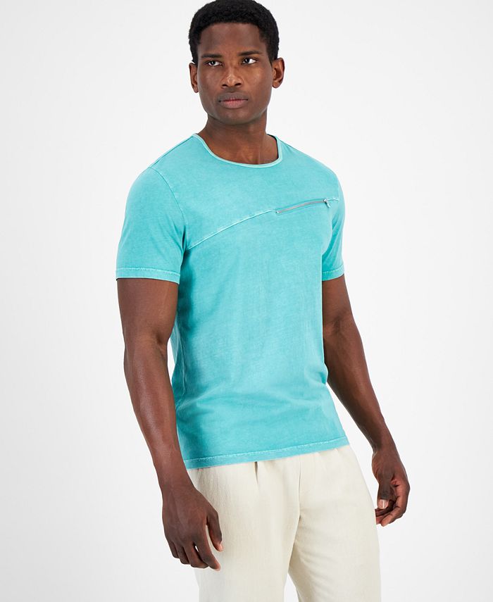 I.N.C. International Concepts Men's Classic-Fit Zipper T-Shirt, Created ...