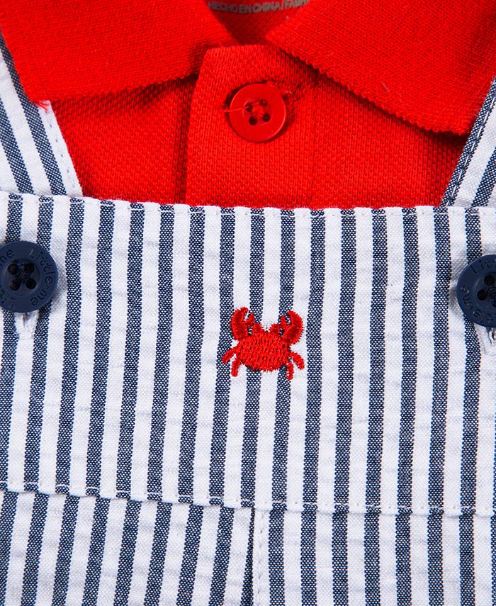 Little Me Baby Boys Shortalls and Polo Shirt, 2 Piece Set & Reviews - Sets & Outfits - Kids - Macy's