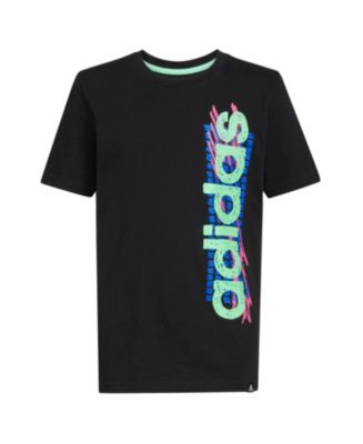 adidas Big Boys Short Sleeve Hand Drawn T-shirt - Macy's