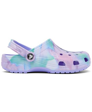 Crocs Little Kids Swirl Classic Clog Sandals from Finish Line - Macy's