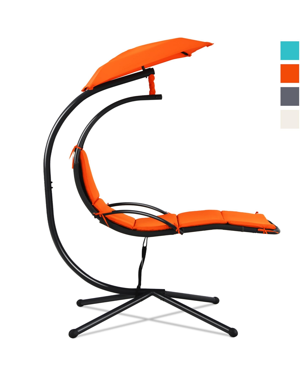 Click here for Costway Patio Hanging Hammock Chaise Lounge Chair... prices