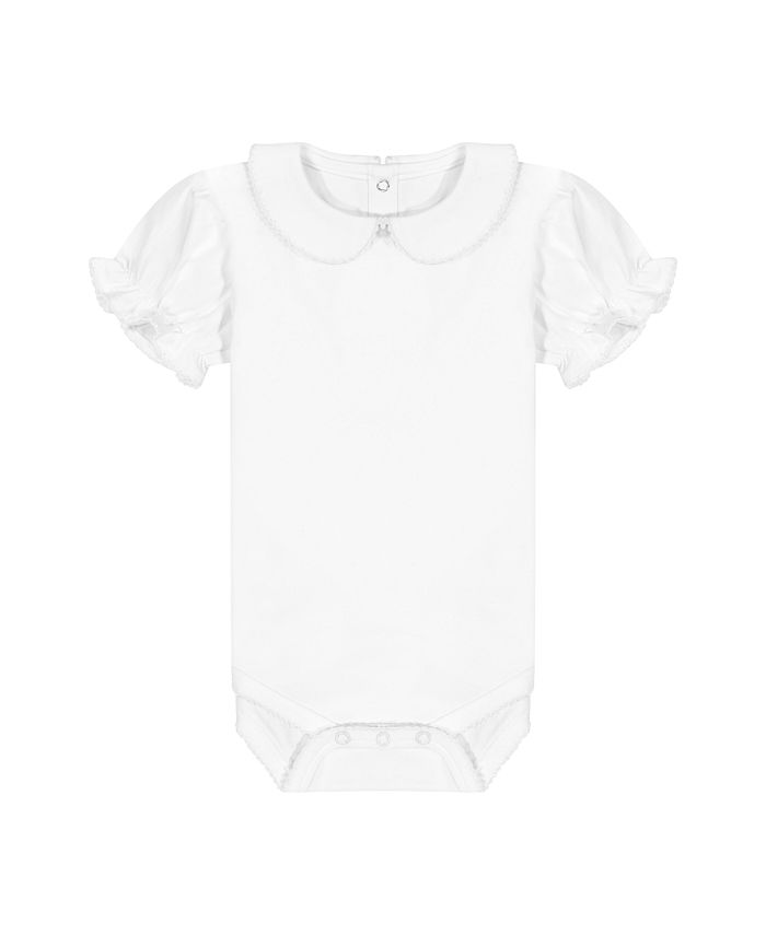 Paper Cape Baby Girls Organic Cotton Peter Pan Collar Bodysuit - Macy's