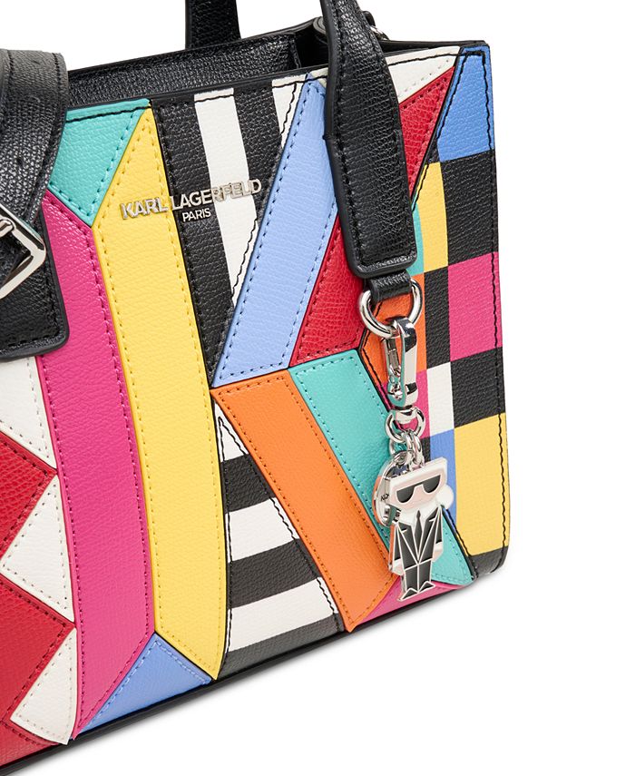 KARL LAGERFELD PARIS Nouveau Small Colorblocked Tote - Macy's