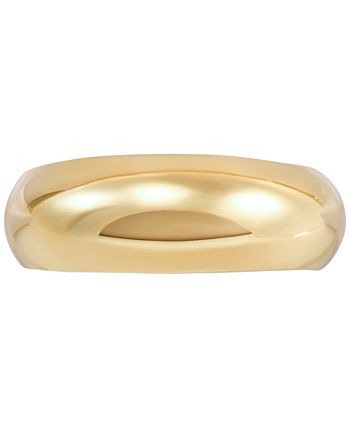 Italian Gold Polished Dome Ring in 14k Gold - Macy's