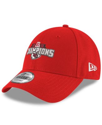 Men's New Era Red Kansas City Chiefs 2022 AFC Champions 9FORTY ...