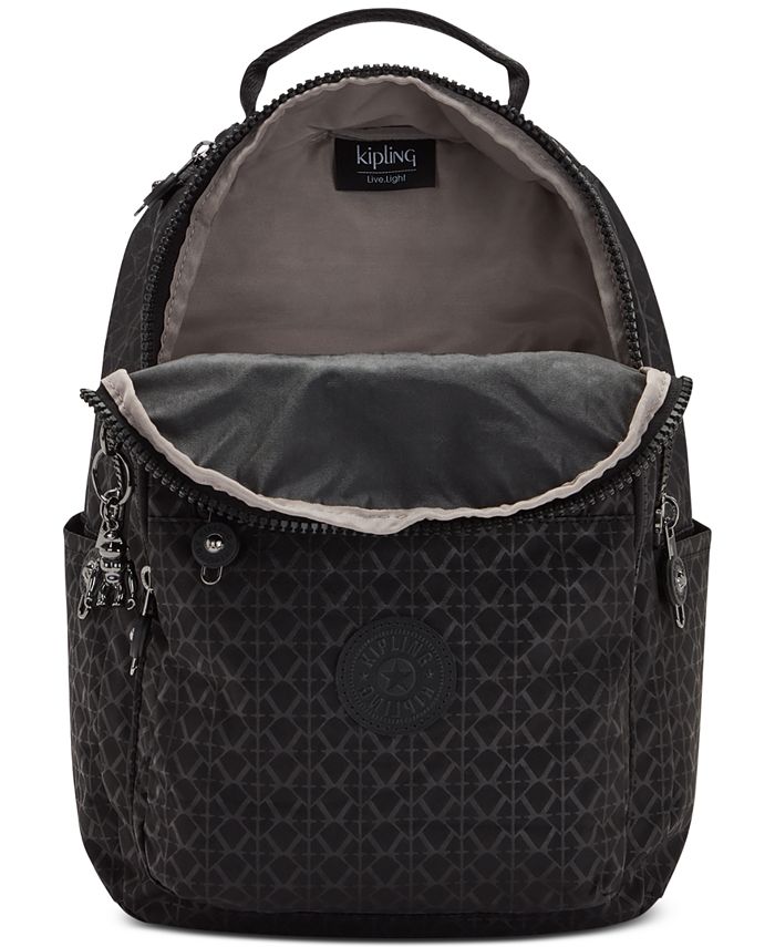 Kipling Seoul Medium Nylon Tablet Zippered Backpack - Macy's