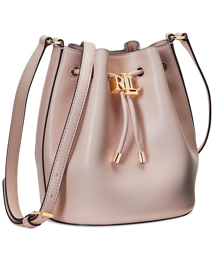 Lauren Ralph Lauren Andie Small Leather Drawstring Bag - Macy's