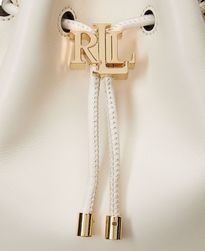Lauren Ralph Lauren Andie Small Leather Drawstring Bag - Macy's