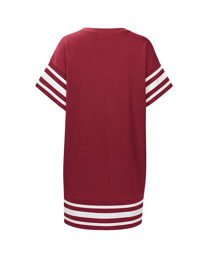Touch Women's Cardinal Arkansas Razorbacks Cascade T-shirt Dress - Macy's