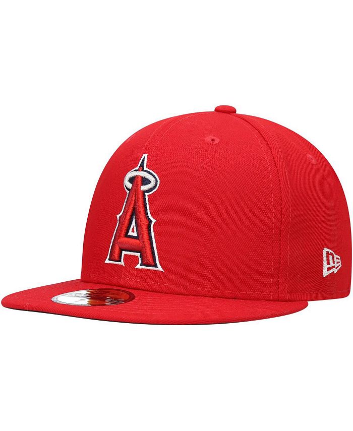 New Era Men's Red Los Angeles Angels 9/11 Memorial Side Patch 59FIFTY ...